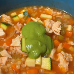 Chicken Vegetable Pesto Soup by Gina Caputo Health & Wellness Expert ...